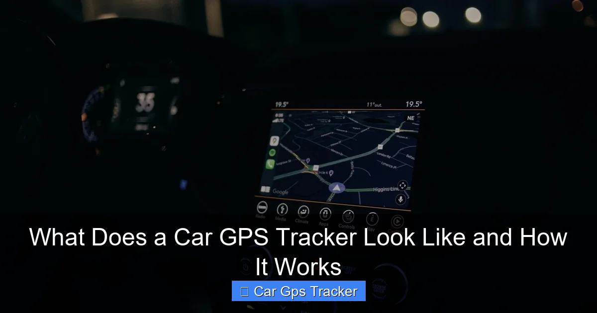 What Does a Car GPS Tracker Look Like and How It Works